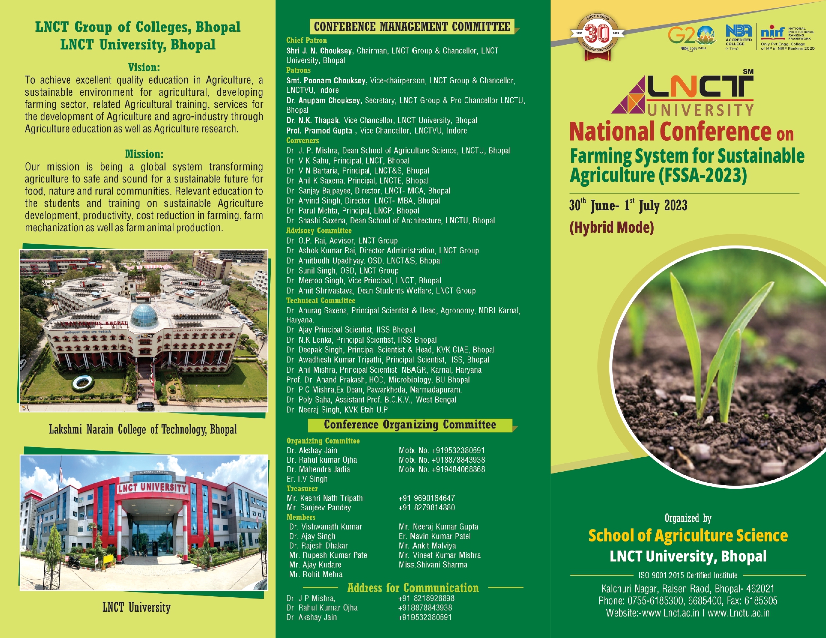 National Conference on Farming System for Sustainable Agriculture ...