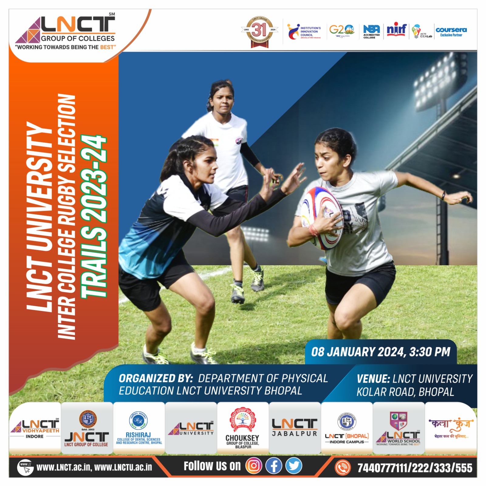 Inter College Rugby Selection Trials - LNCT University