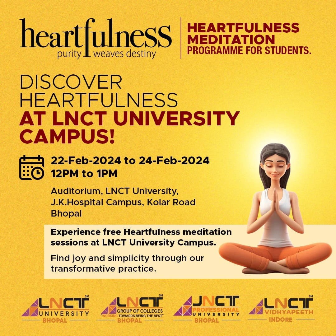 Experience the transformative power of Heartfulness meditation at LNCT ...