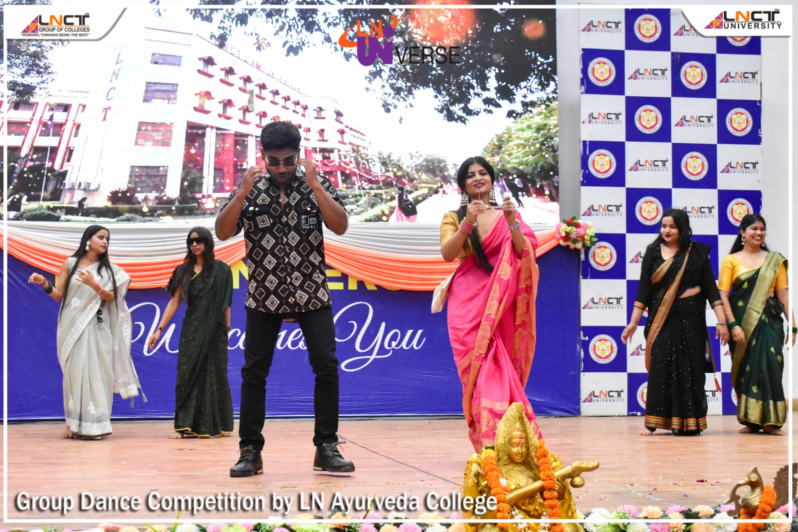 Group Dance Competition hosted by LN Ayurveda College - LNCT University