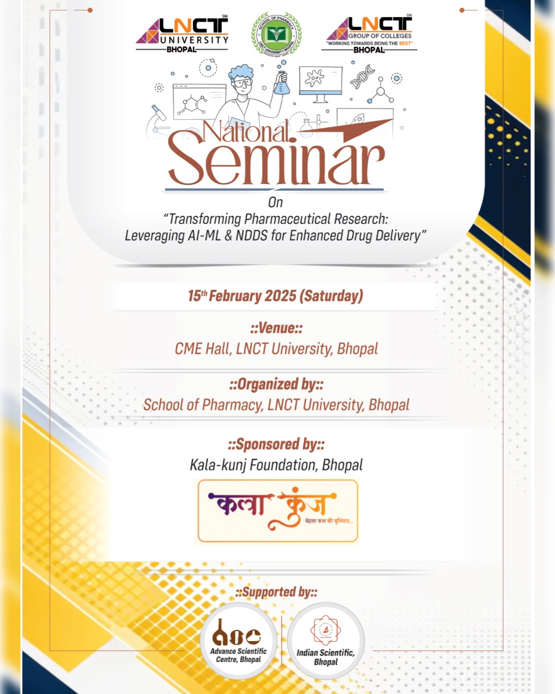 National Seminar titled Transforming Pharmaceutical Research - LNCT ...