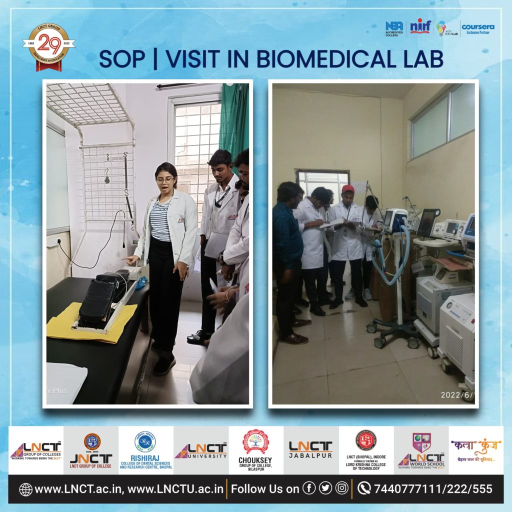 School of Pharmacy Organised a visit in Biomedical lab